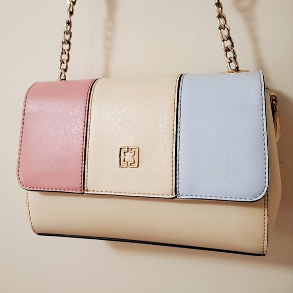 Bags | Tricolor Pastel Crossbody Bag | Poshmark